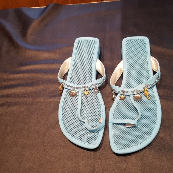 Shoes | Powder Blue Sandals | Poshmark